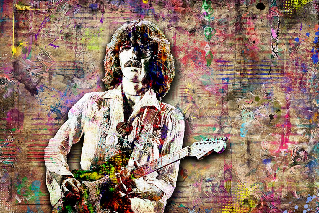 George Harrison Print, George Harrison Artwork, George Harrison Tribute ...