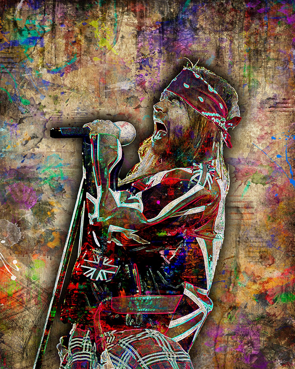 Axl Rose Print Axl Rose Artwork Axl Rose Art Axl Rose - Etsy