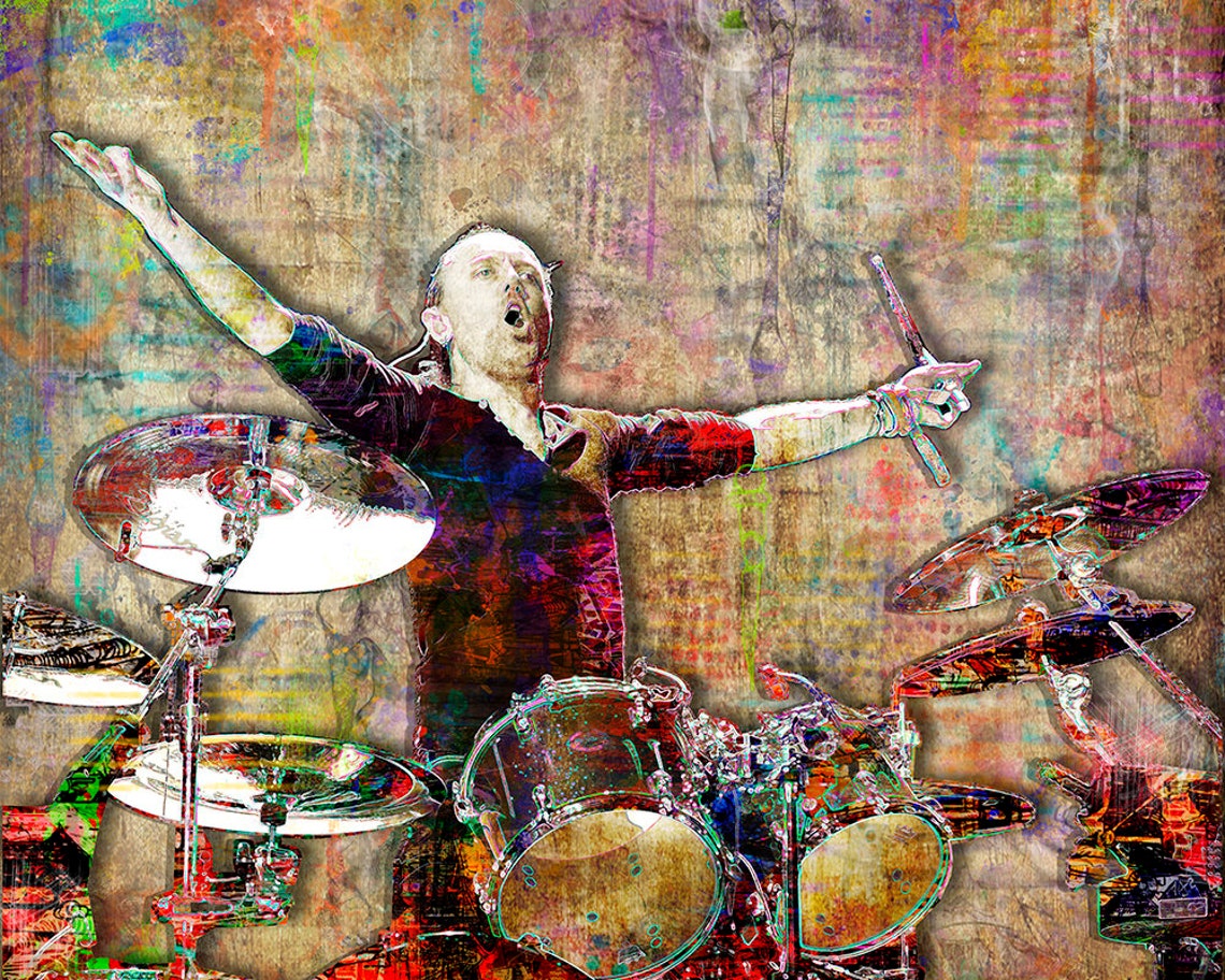 Lars Ulrich Print Lars Ulrich Artwork Lars Ulrich Art Lars - Etsy