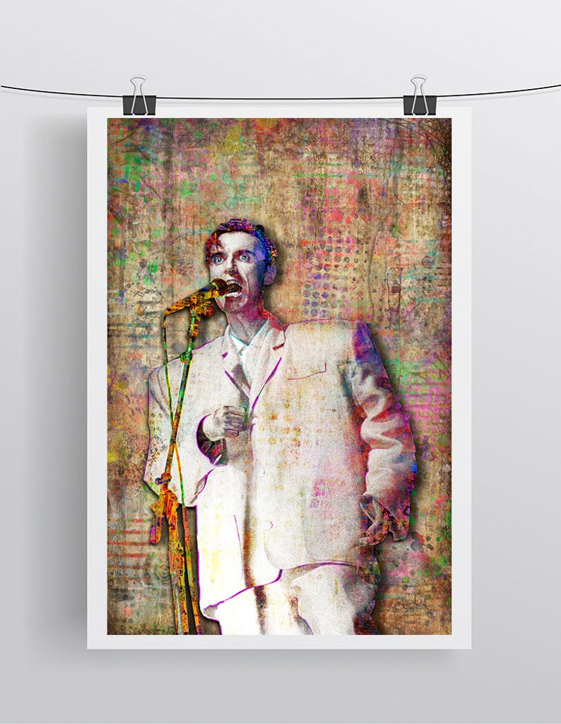 David Byrne Print David Byrne Artwork David Byrne Art David - Etsy