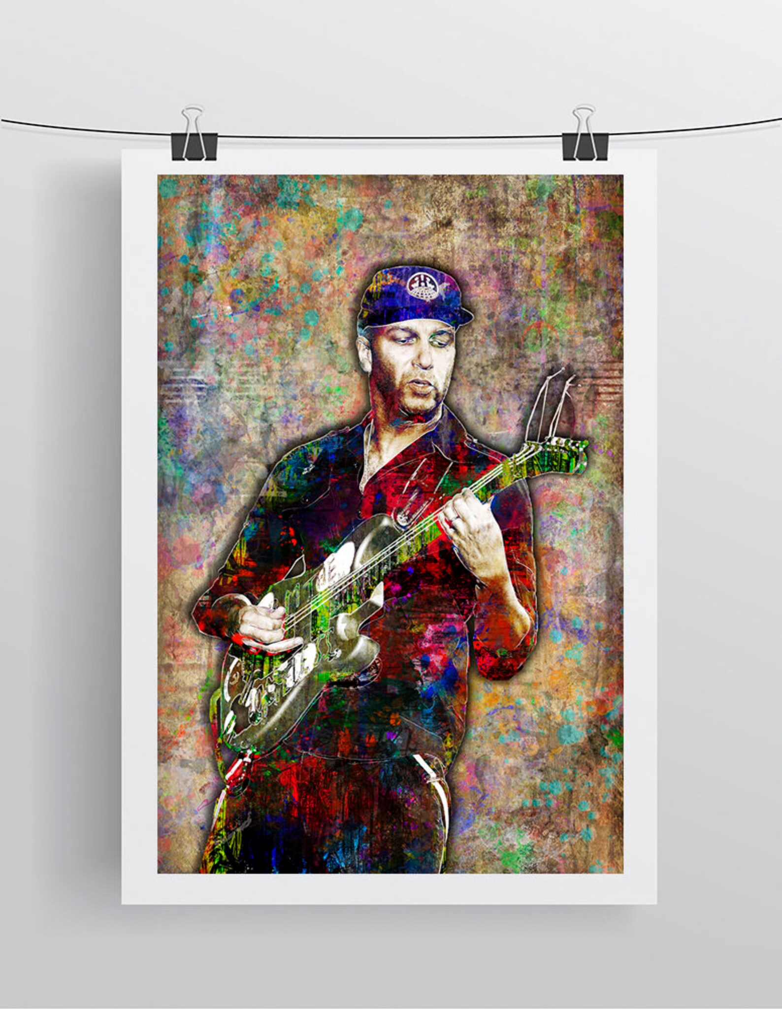 Tom Morello Print Tom Morello Artwork Tom Morello Art Tom - Etsy