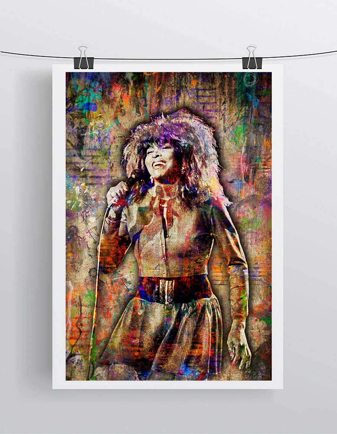 Tina Turner Print Tina Turner Artwork Tina Turner Art Tina - Etsy