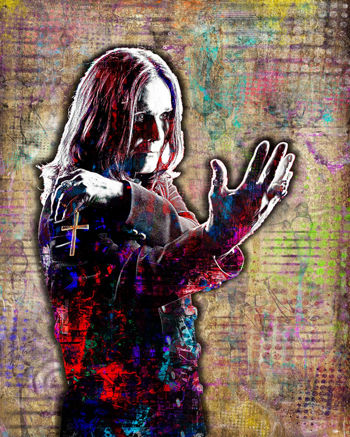 Ozzy Osbourne Poster Ozzy Osbourne Art Ozzy Osbourne | Etsy