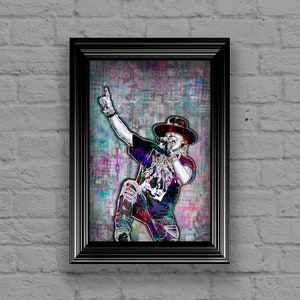 Axl Rose Poster Axl Rose Art Axl Rose Artwork Axl Rose - Etsy