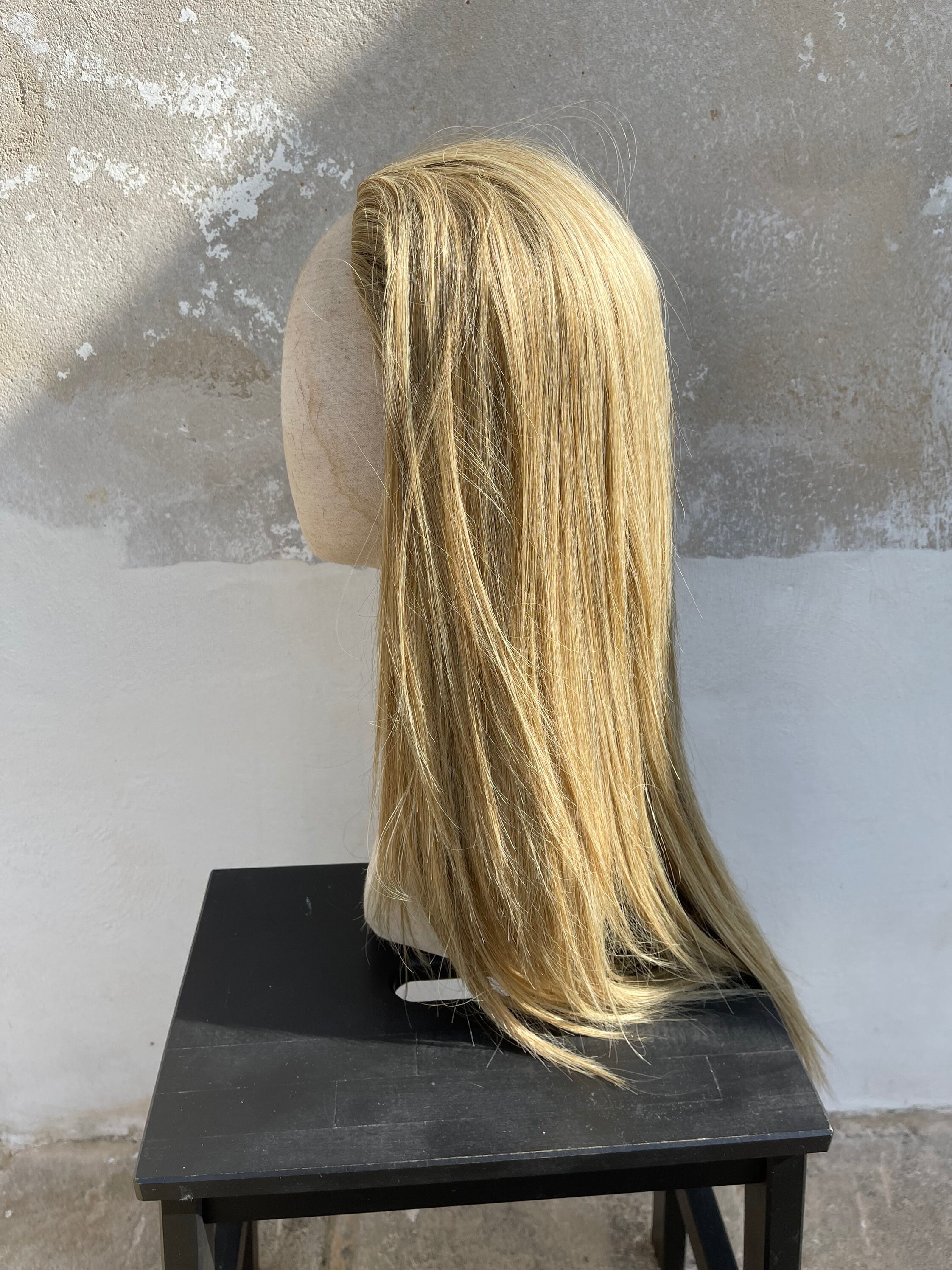 Half Wig Blonde Natural Looking Hair Extensions Add Volume - Etsy
