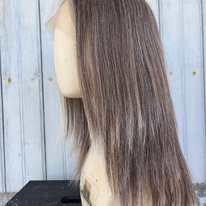 100% Remy Virgin Human Hair Wig, Kosher Wig, Sheitel, 18 Inch Long ...