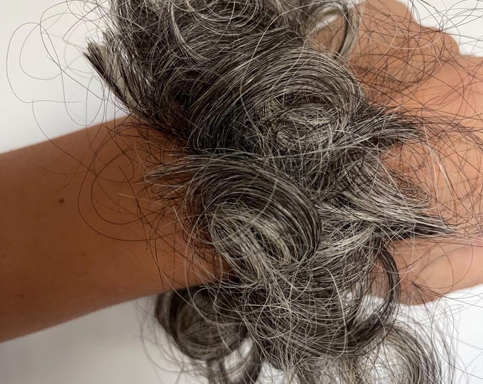 100% Human Hair - Scrunchies With Human Hair, Human Hair Buns, Ponytail ...