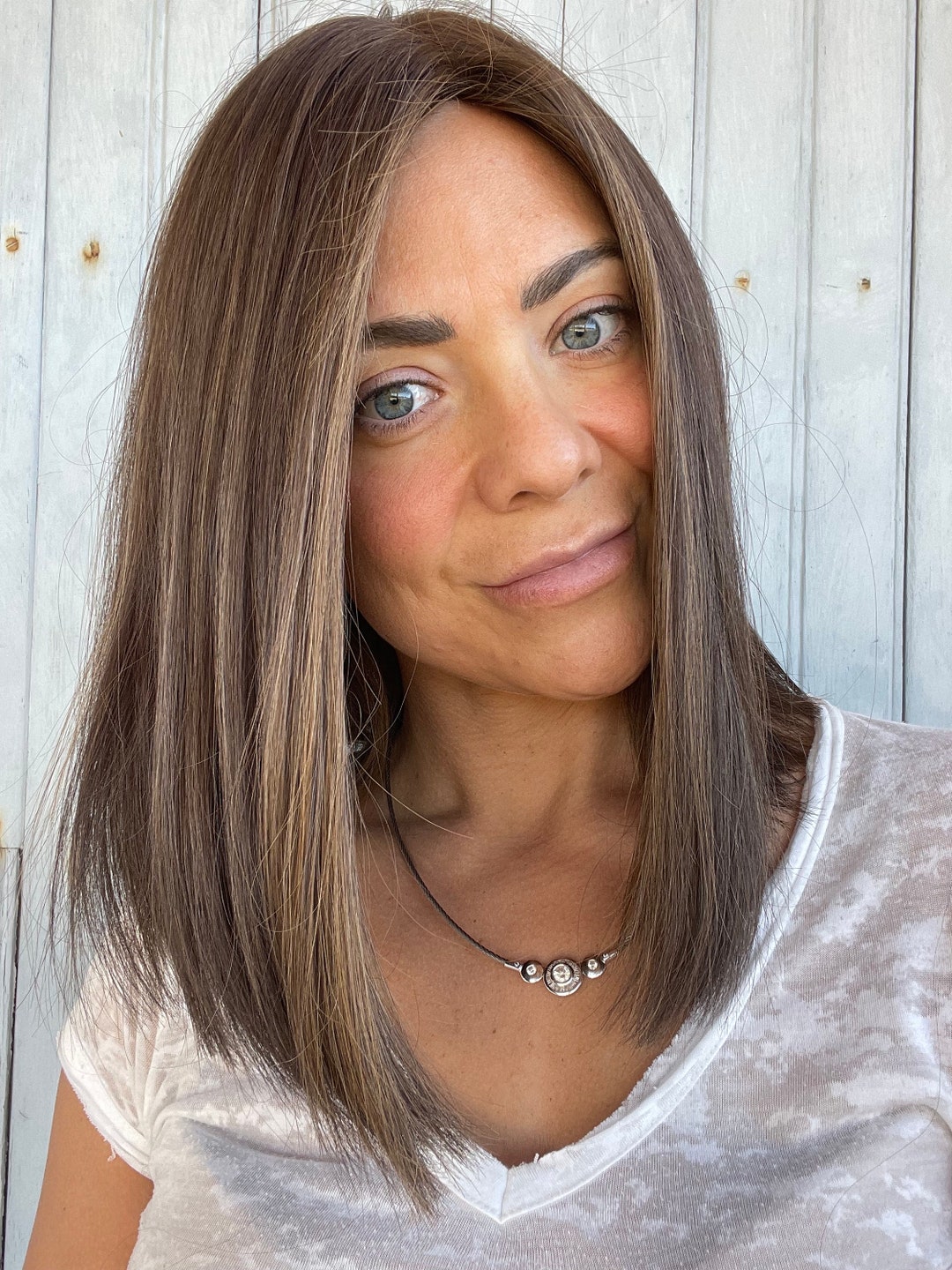 100% Human Hair Wig, Remy Virgin, Kosher Wig, Sheitel, 14 Inch Long Mixed Blonde Wig, Blonde Wig ...