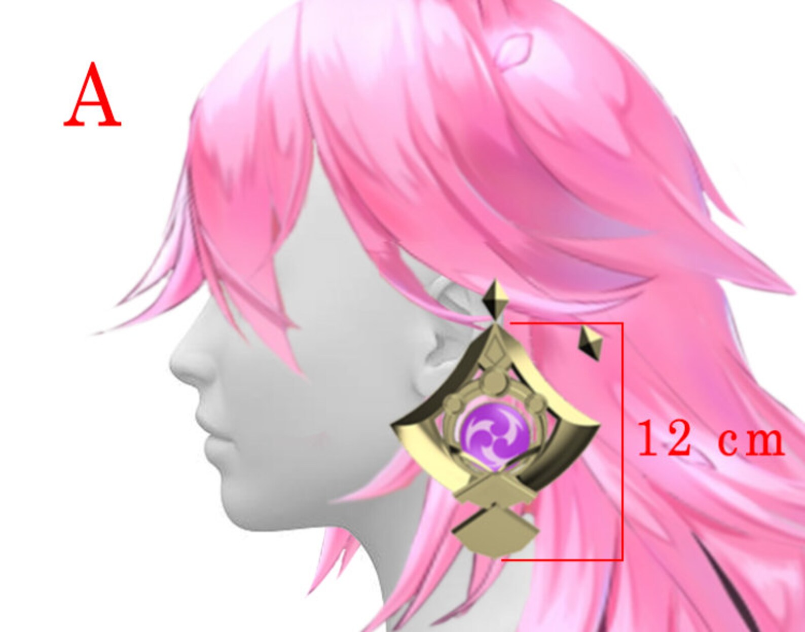 Genshin Impact Vision Earrings yae Miko - Etsy UK