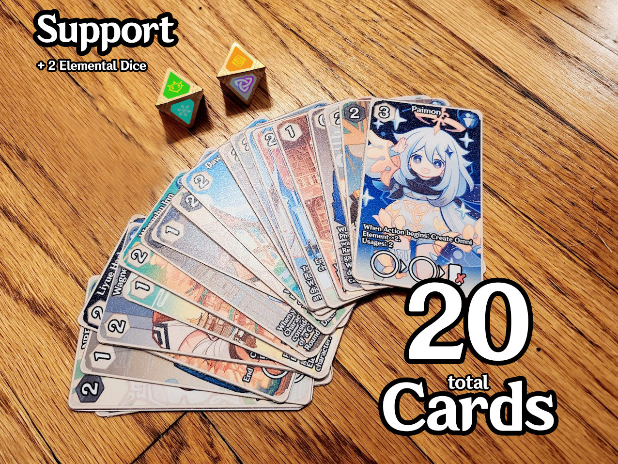 Genshin Impact || Genius Invokation TCG: Action Cards (updated to Luna ...