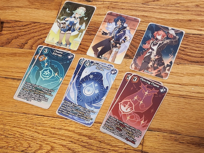 Genshin Impact Genius Invokation TCG: Playable Starter Set - Etsy