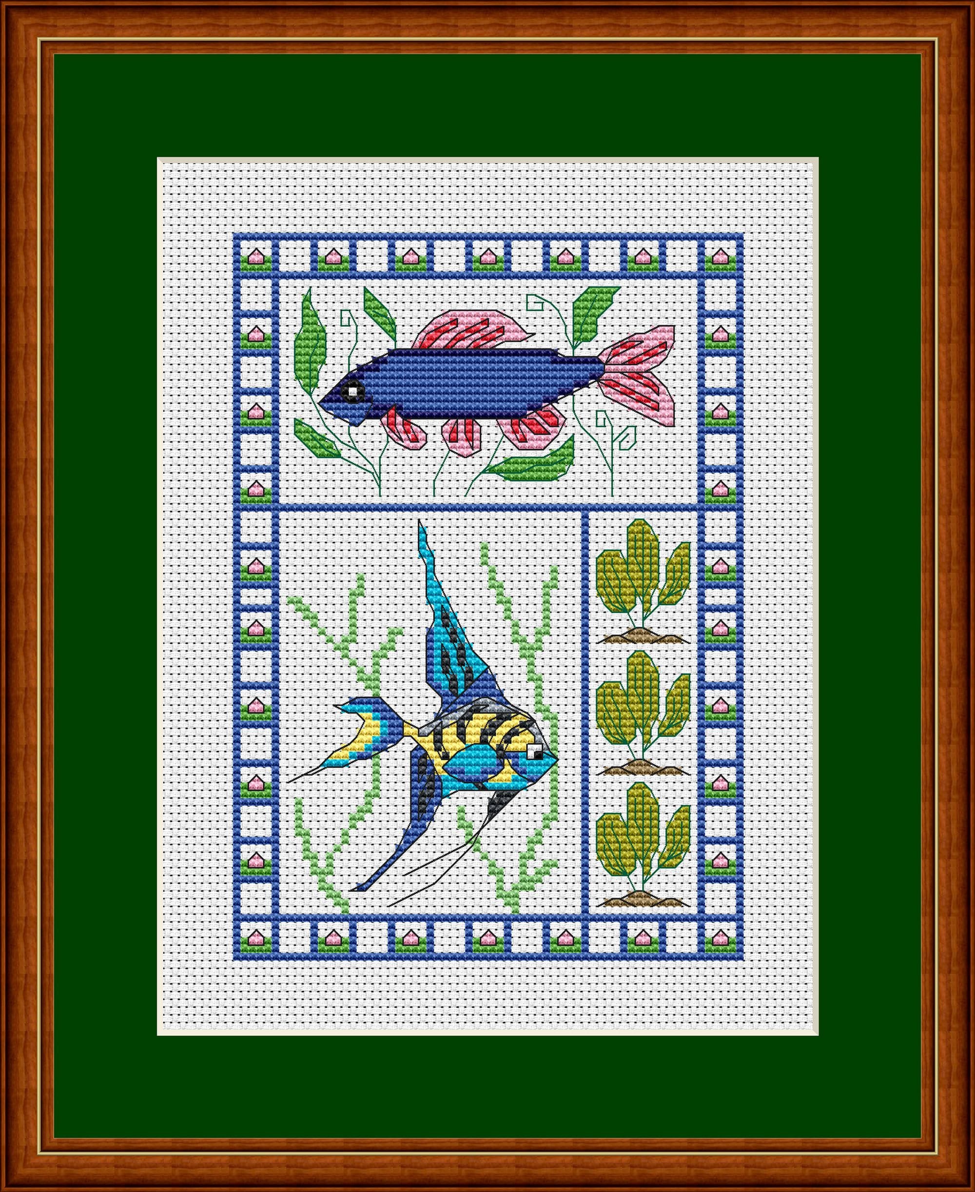 Fishes - Exclusive Cross Stitch Design - Etsy