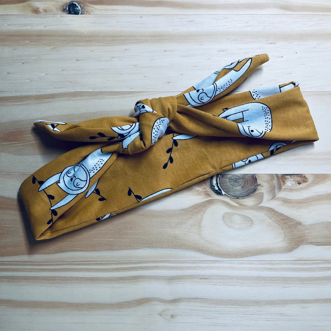 Sloths, Tie on Headband, Nurse Headband, Adult Turban, Headbands for ...
