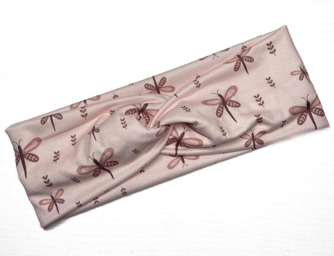 Floral Dragonfly, Boho Twist Headband, Handmade Hair Accessory Womens ...