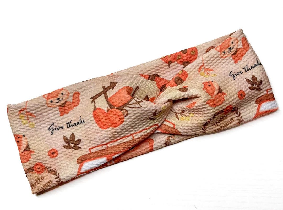 Give Thanks, Hello Autmum, Fall, Cute Soft, Headbands for Women ...