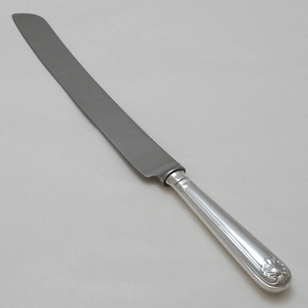Thread & Shell Design SHEFFIELD Made Silver Plated Cutlery Bread Cutter ...
