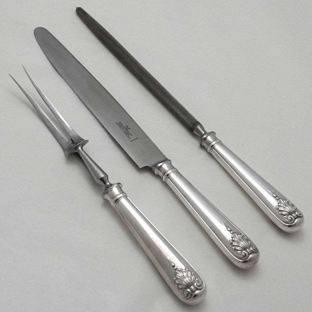 Paul Lamerie Design Roberts & Belk Silver Plated Cutlery 3 Piece ...