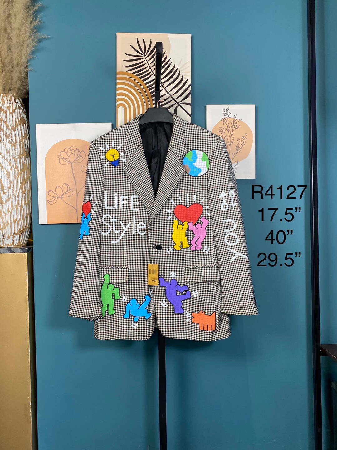 Reworked Blazer Hand Painted : Life Style - Etsy