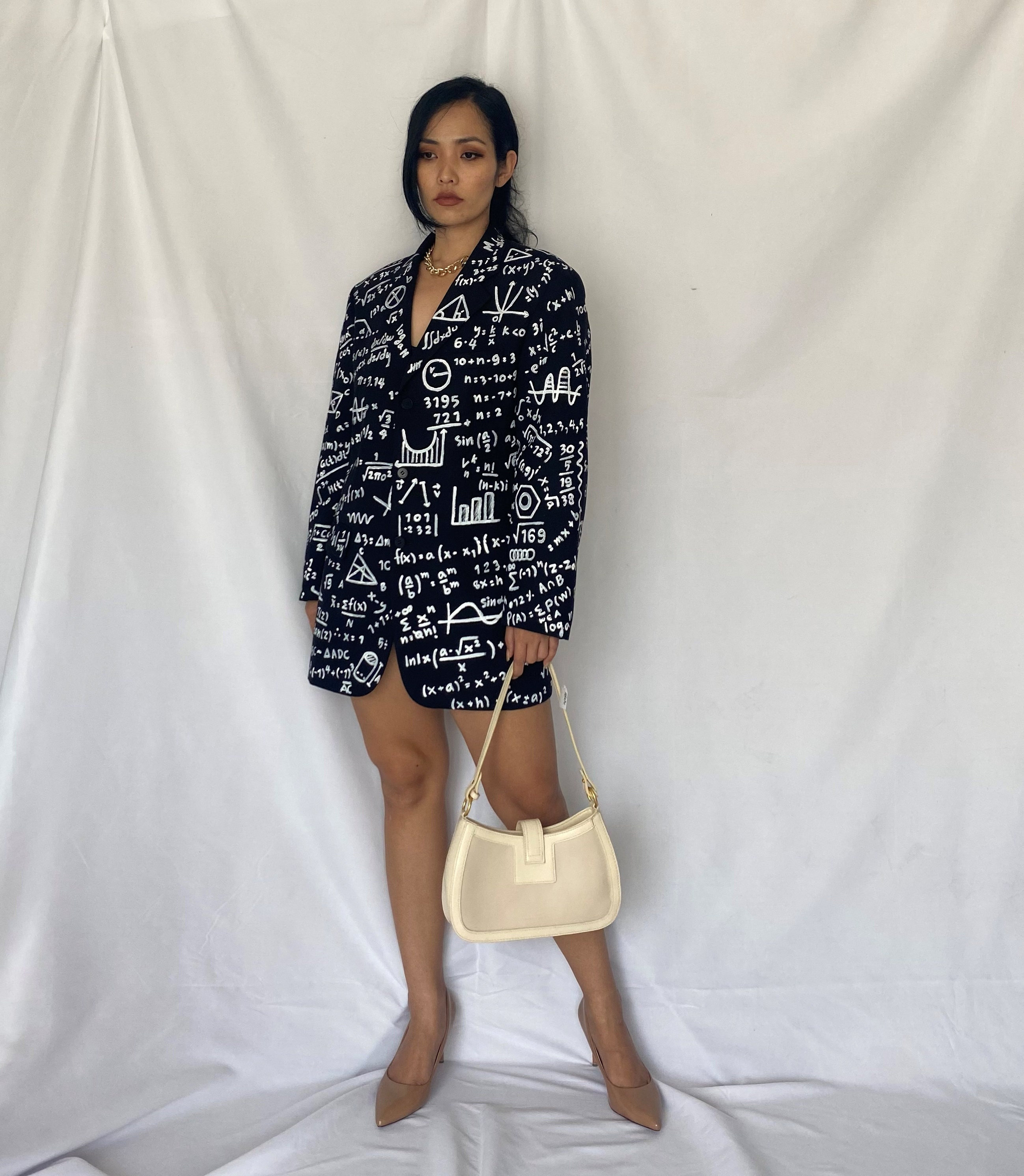Unique Hand Painted Blazer. Reworked Oversized Blazer - Etsy