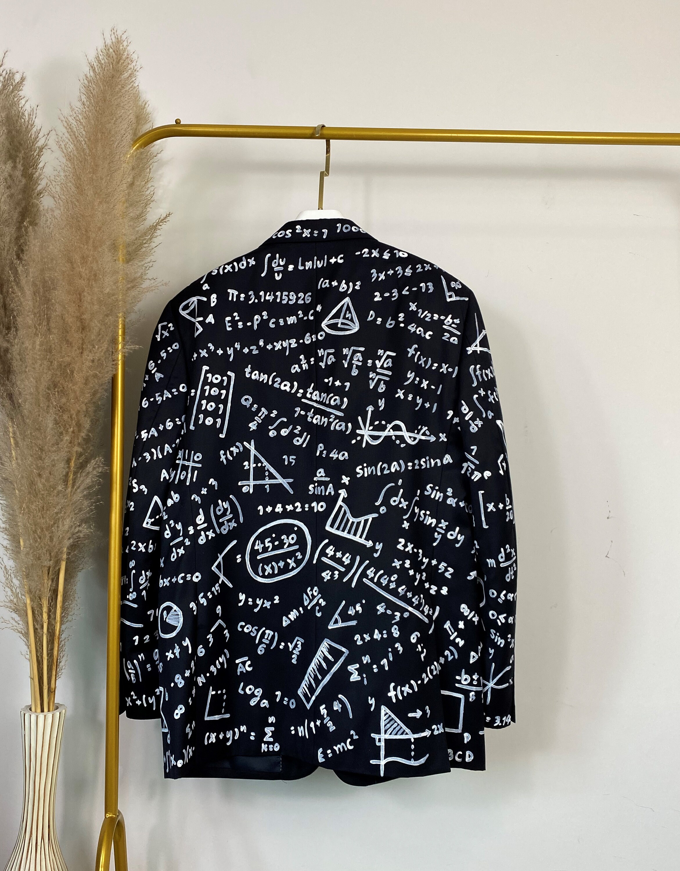 Unique Hand Painted Blazer. Reworked Oversized Blazer - Etsy