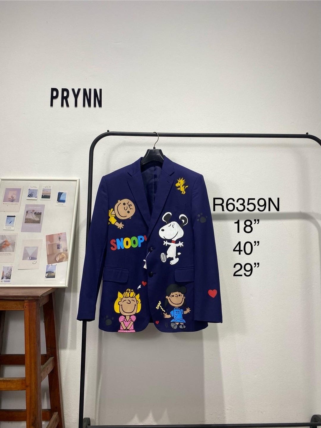 Reworked Blazer Hand Painted : Snoopy - Etsy