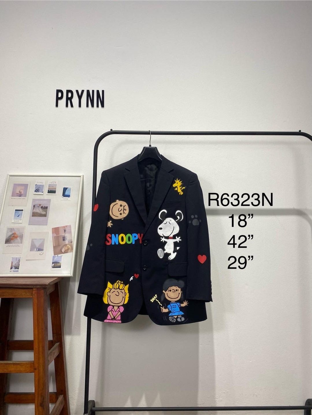 Reworked Blazer Hand Painted : Snoopy - Etsy