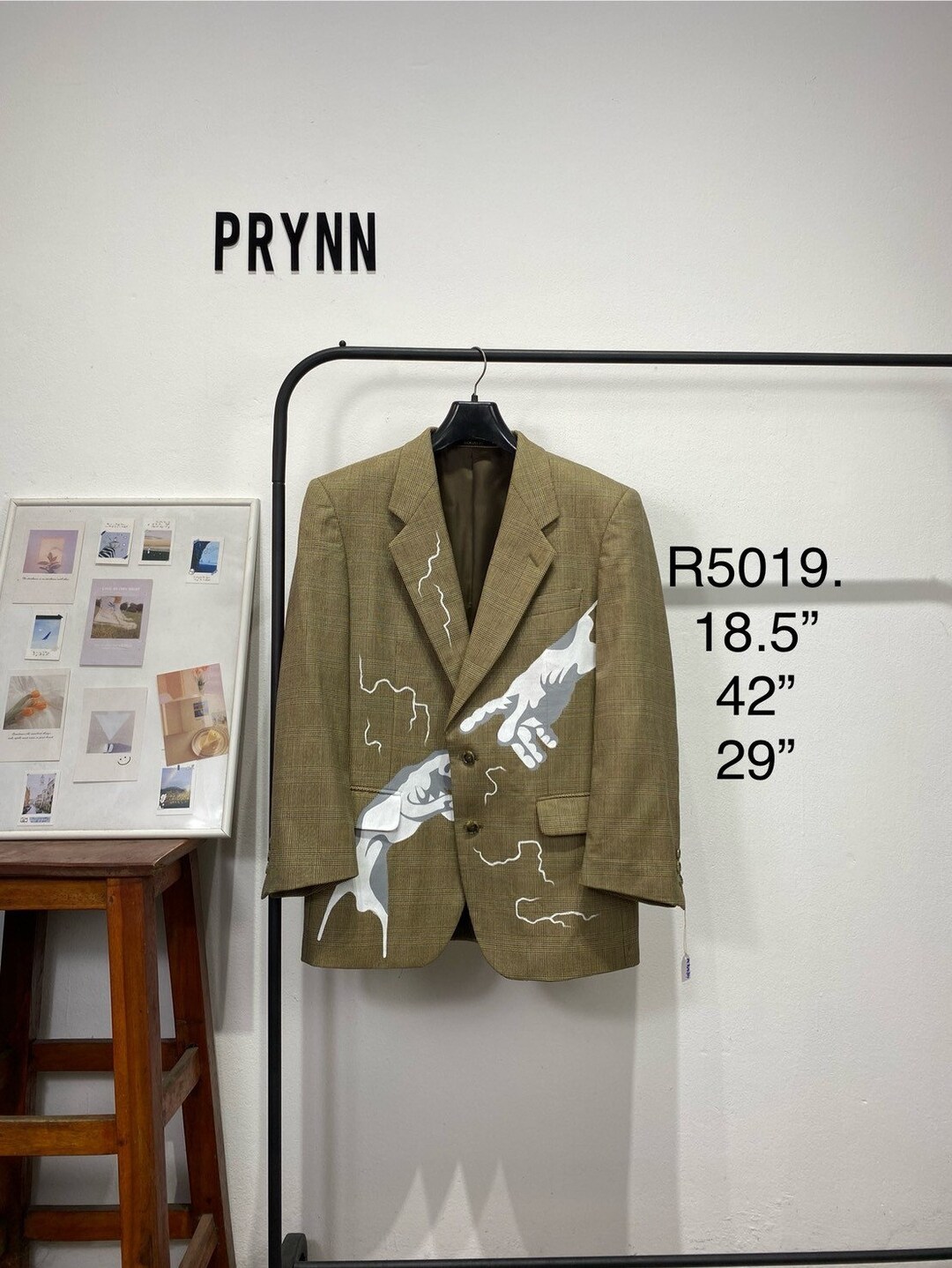 Reworked Blazer Hand Painted : the Creation - Etsy