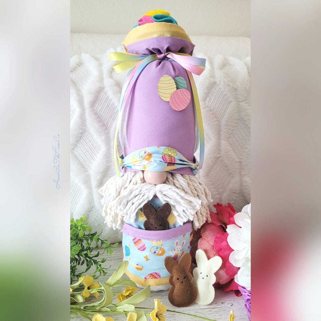 Easter Bunny Gnome, Easter Gnome, Spring Gnome, Easter Tiered Tray ...