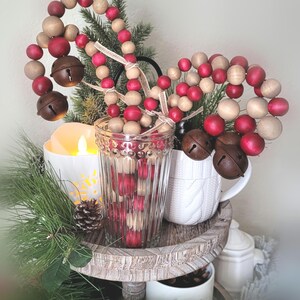 Wood Bead Candy Canes, Farmhouse Candy Canes, Primitive Candy Canes ...