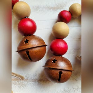 Wood Bead Candy Canes, Farmhouse Candy Canes, Primitive Candy Canes ...