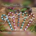 Farmhouse Candy Canes Wood Bead Candy Canes Christmas Home - Etsy