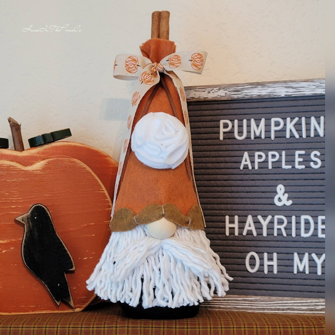 Pumpkin Pie Gnome, Thanksgiving Gnome, Pumpkin Pie Decor, Fall Gnome ...