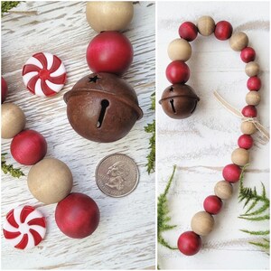 Wood Bead Candy Canes, Farmhouse Candy Canes, Primitive Candy Canes ...