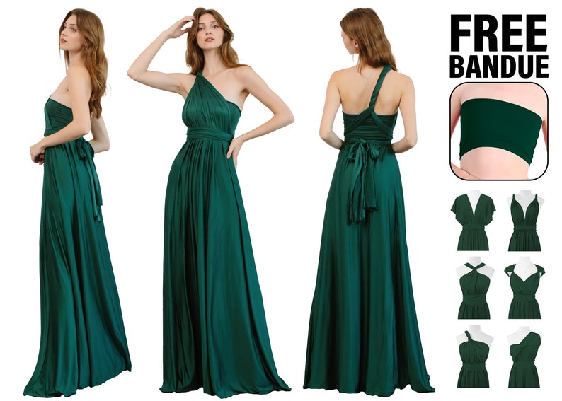 Multiway Maxi Dress Convertible Bridesmaid Dress Bridesmaid - Etsy
