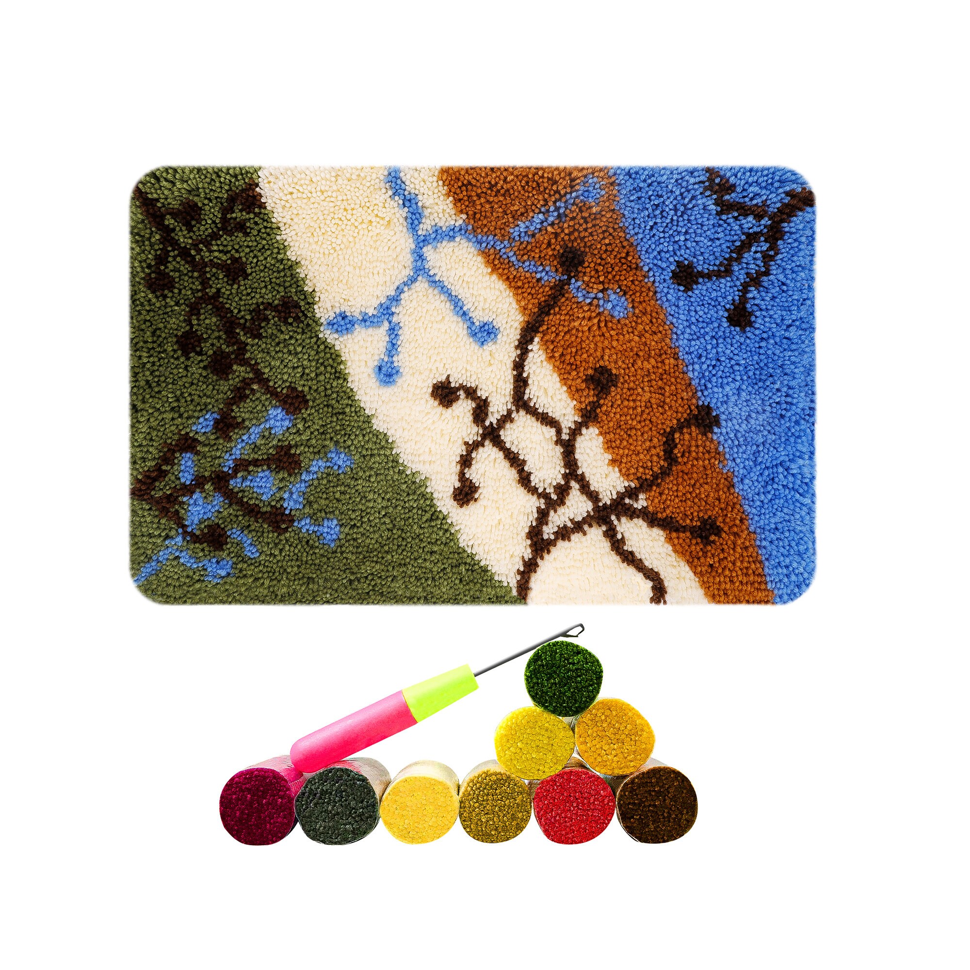 Latch Hook Rug Kits with Crochet Needle Latch Hook Craft Kits | Etsy