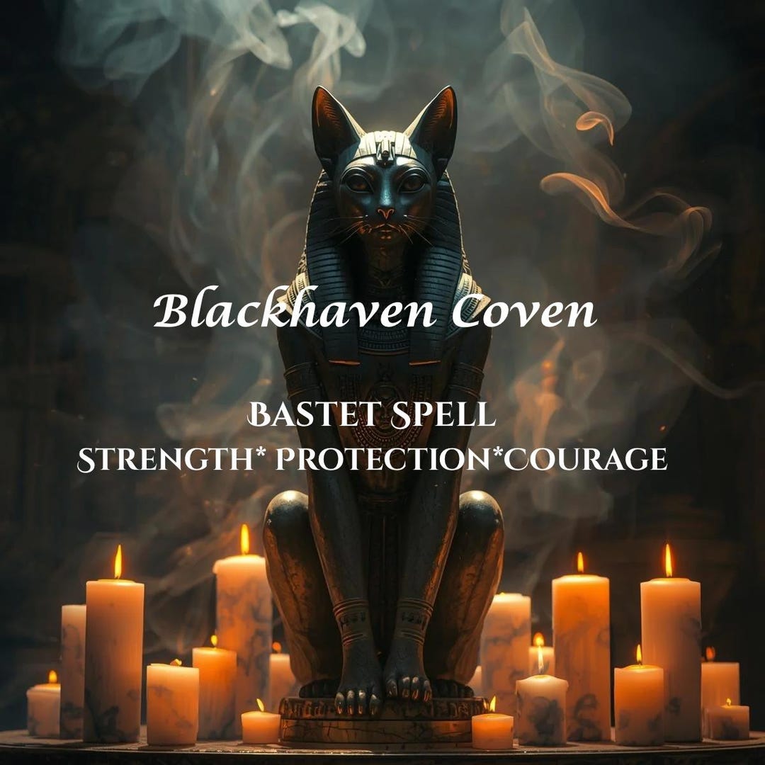 Custom 7x's Cast Bastet Spell for Inner Strength, Protection, Courage ...