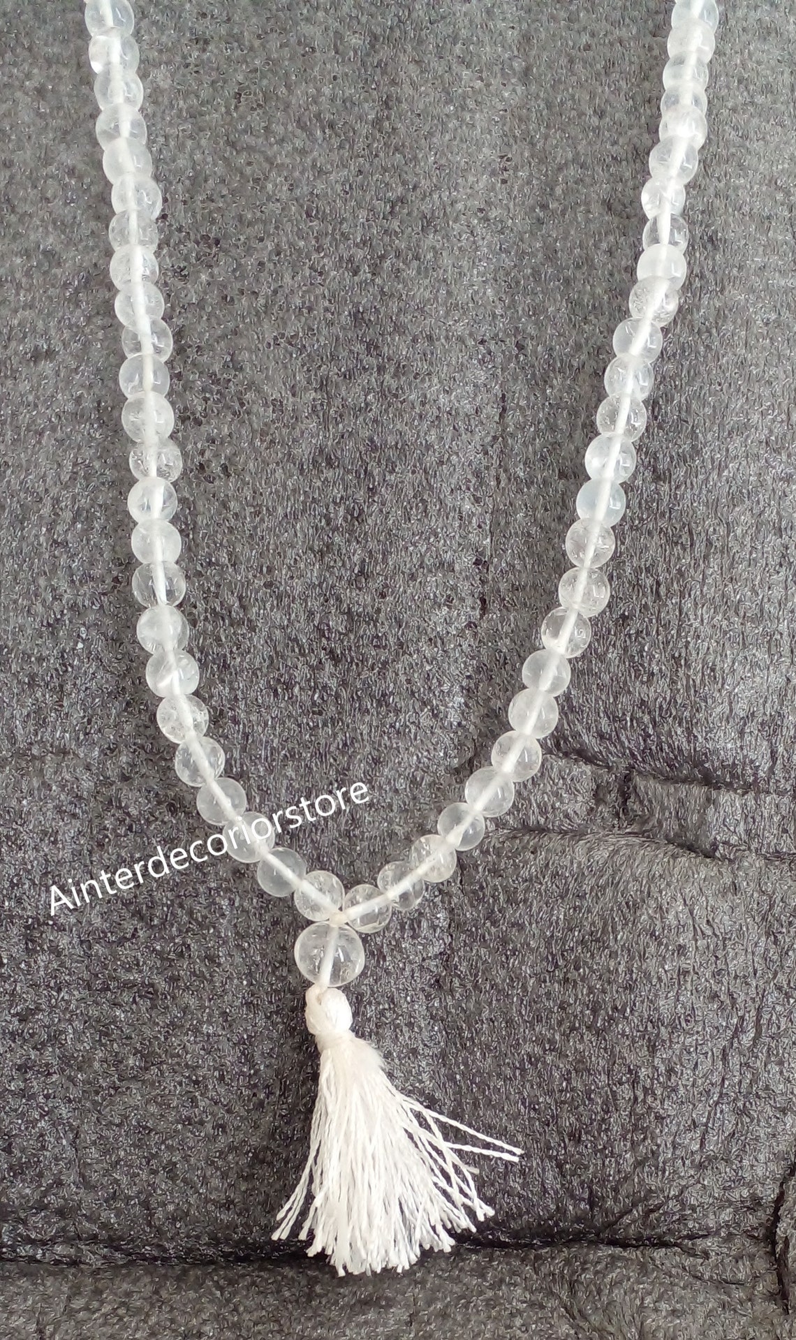 Crystal Mala White 100% Natural Saphtik Mala Natural Clear | Etsy