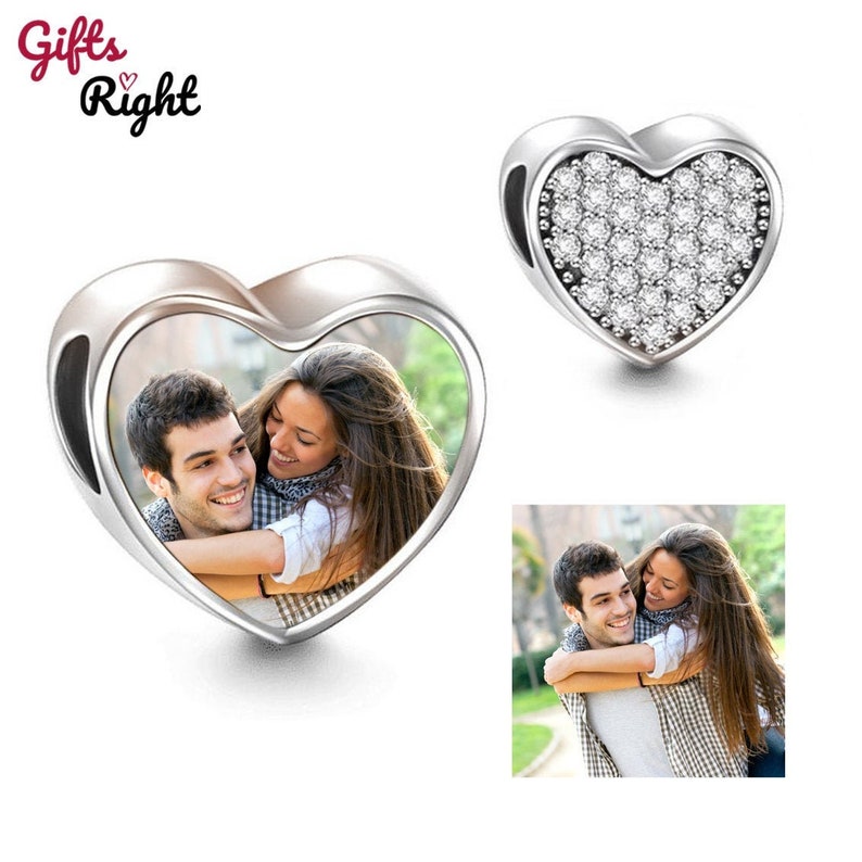 Personalized Charms With Photo Fit Pandora Bracelet Custom | Etsy