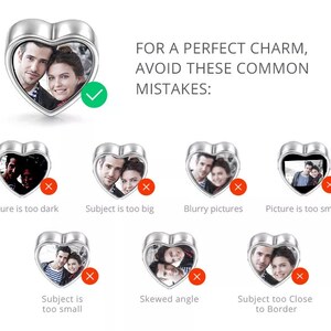 Personalized Charms With Photo, Fit Pandora Bracelet, Custom Picture ...