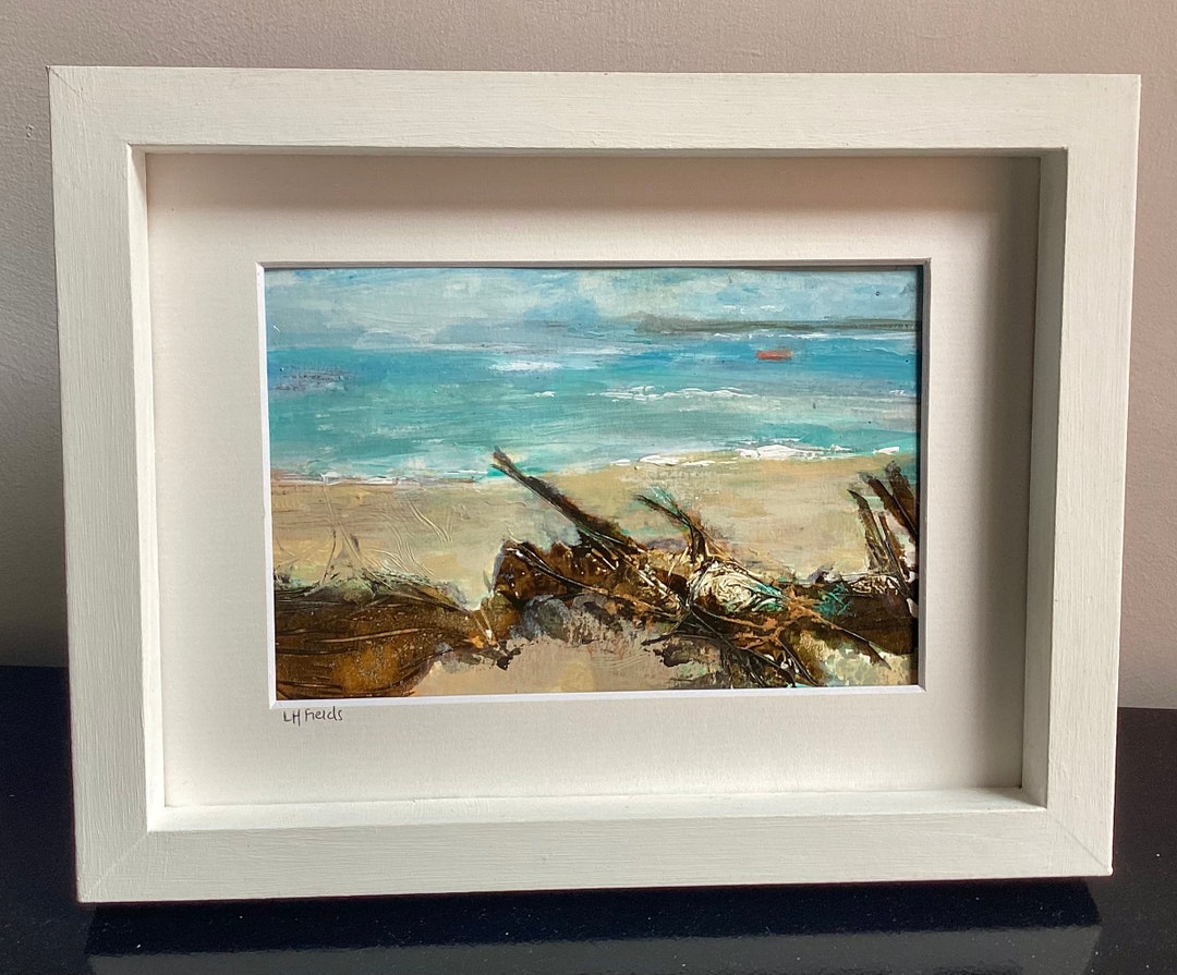 Original North Devon Seascape Painting. Braunton Burrows Beach Hand ...