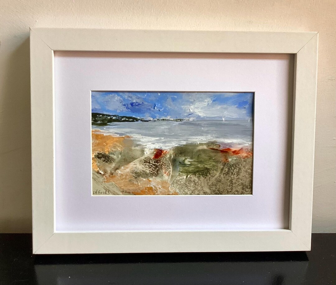 Original Kent Seascape Painting. Hand Painted Herne Bay Beach. Shingle ...