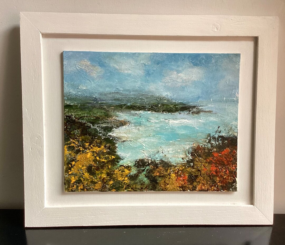 Original Scottish Seascape Painting. Framed Sango Bay Scottish ...