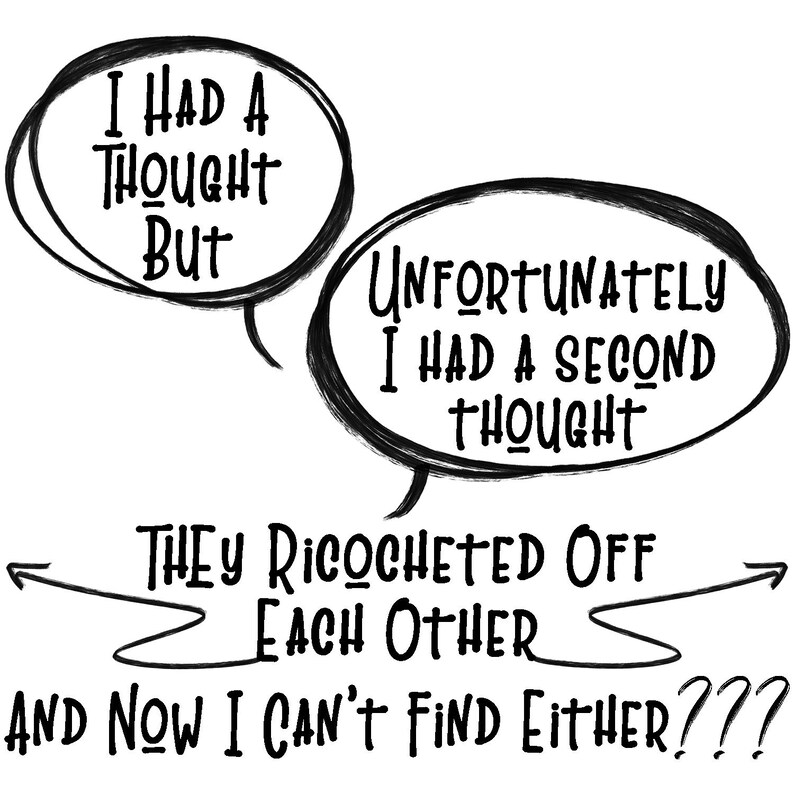 I Had A Thought PNG | Funny Ricochet Graphic (digital Download) - Etsy