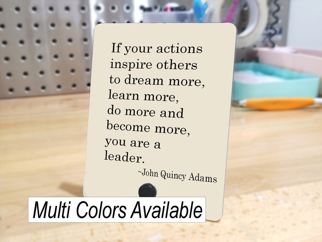 Inspirational Personalized Quote Acrylic Desk Adams If - Etsy