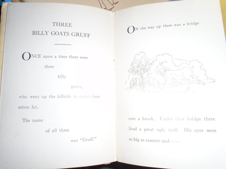 The 3 Little Pigs & 3 Billy Goats Gruff Early 1900's Book - Etsy