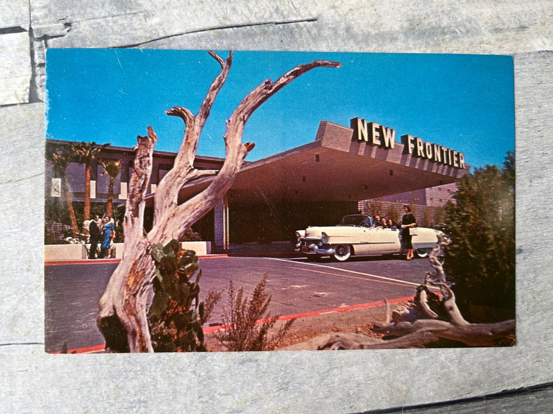 New Frontier Hotel Las Vegas Nevada Vintage Post Card - UNUSED - Etsy