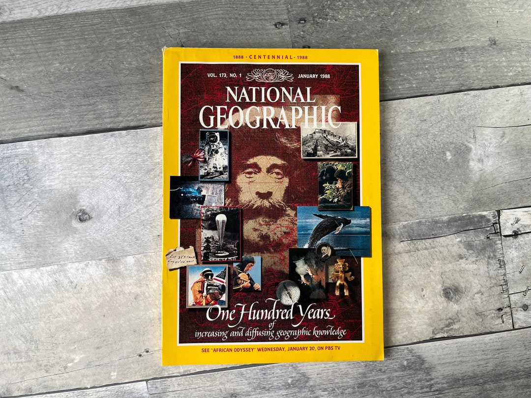 National Geographic Magazine Vol 173 No. 1 January 1988 - Etsy