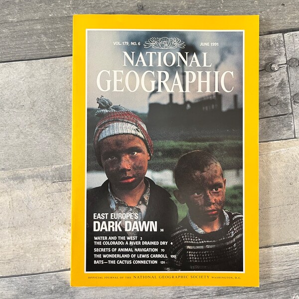 National Geographic Magazine 1991 - Etsy