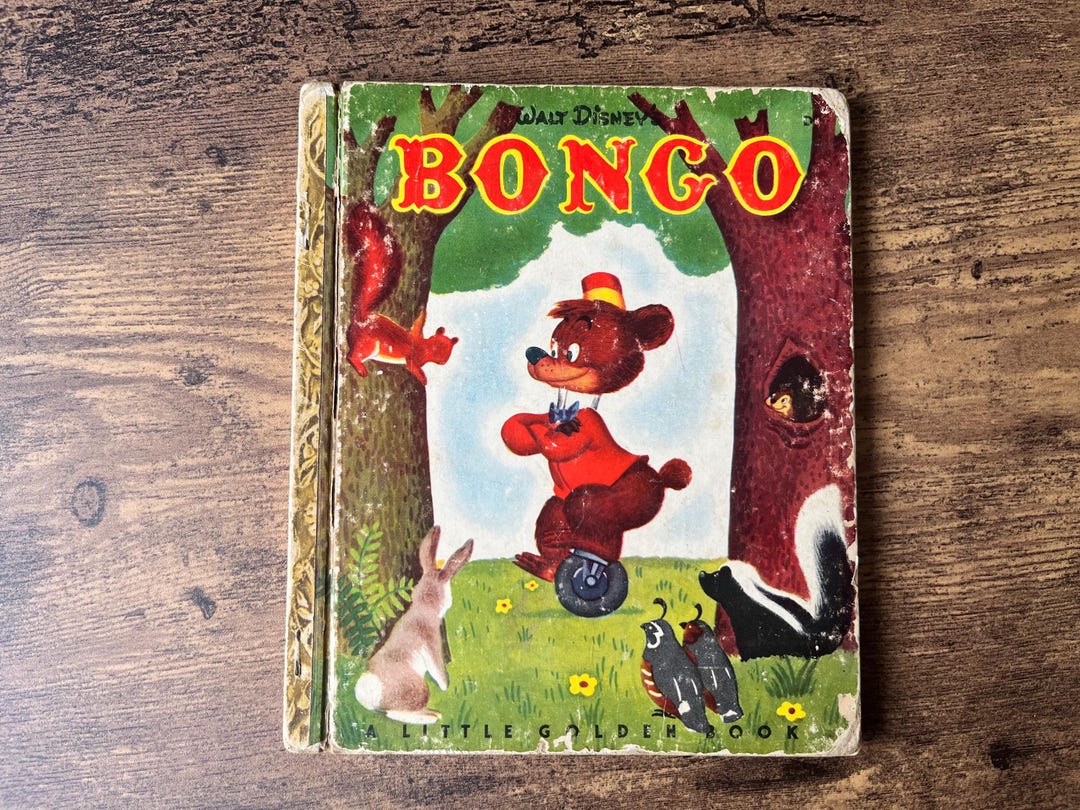 Walt Disney's Bongo A Little Golden Book 1948 Book Version B - Etsy