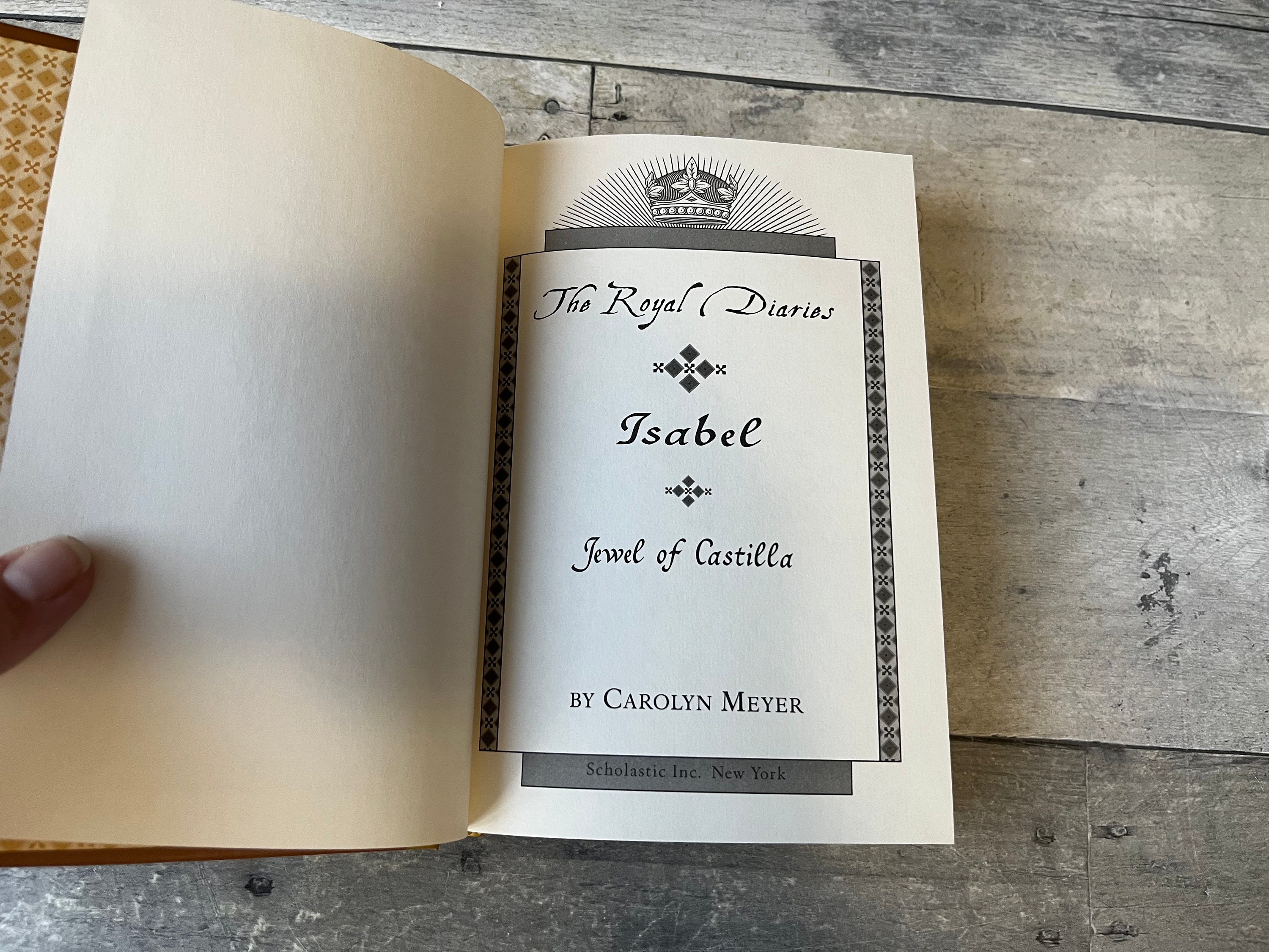 The Royal Diaries Isabel Jewel of Castilla Spain 1466 Vintage ...